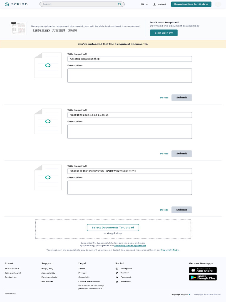 Upload A Document Scribd | PDF | Scribd | Computing