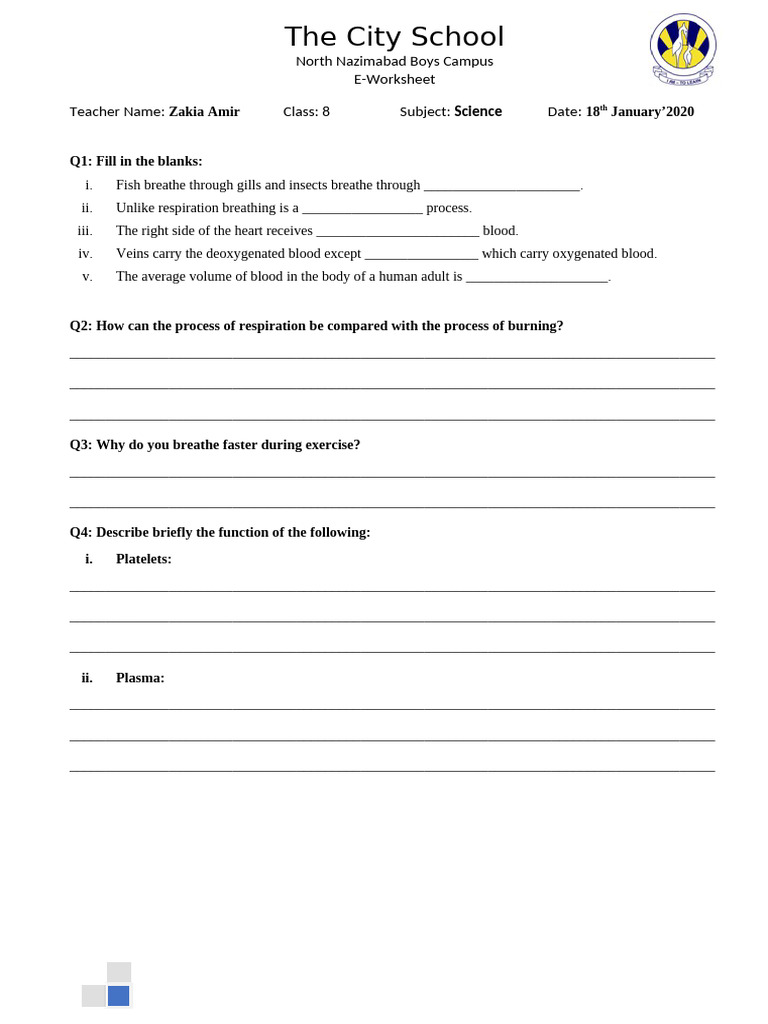 Class8sciwksh18january2020 Pdf 8828