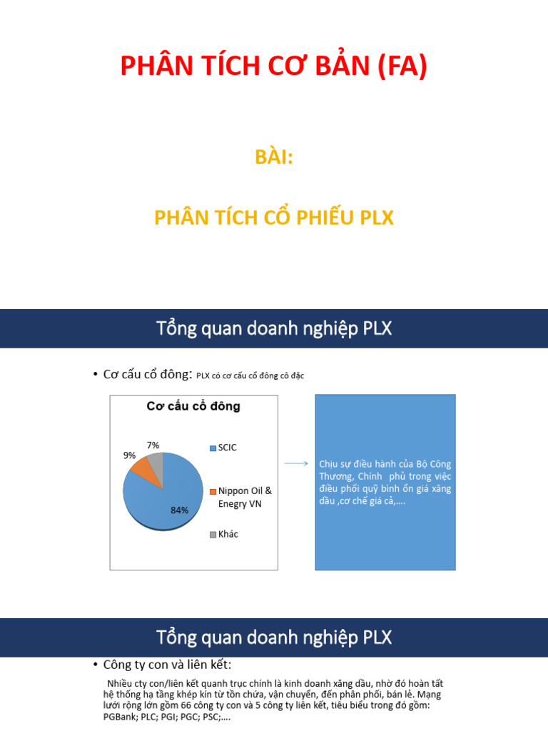 BÀI 18 PHÂN TÍCH CỔ PHIẾU PLX | PDF