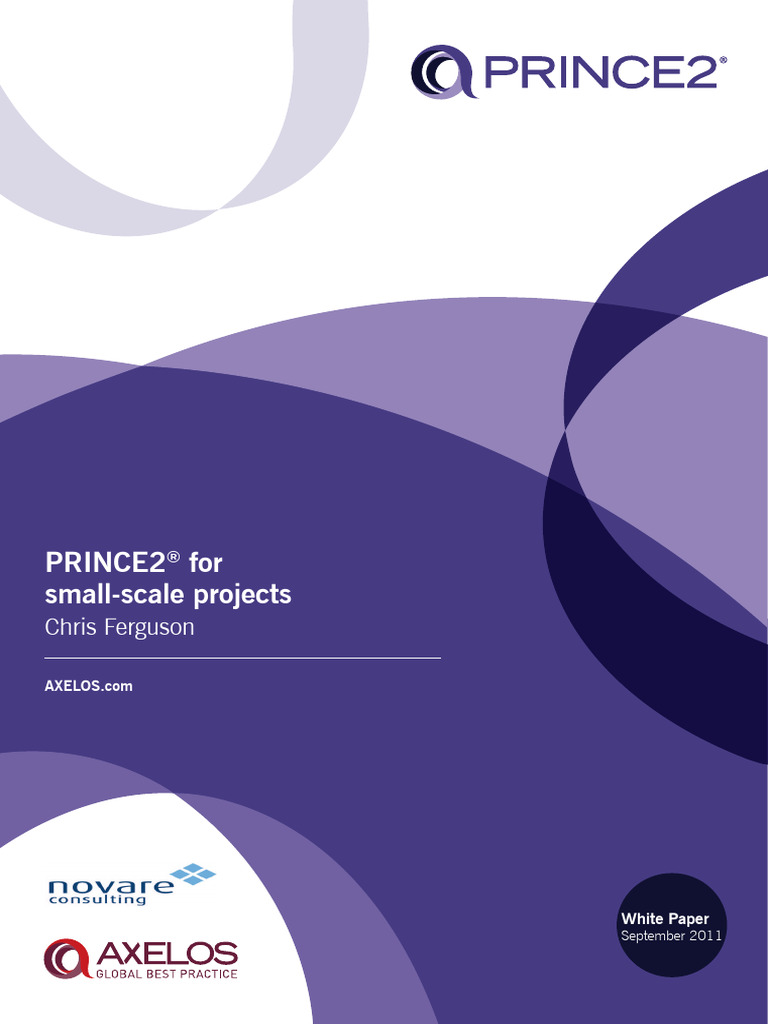 (Eng) PRINCE2 For Small-Scale Projects | PDF | Project Management | Risk