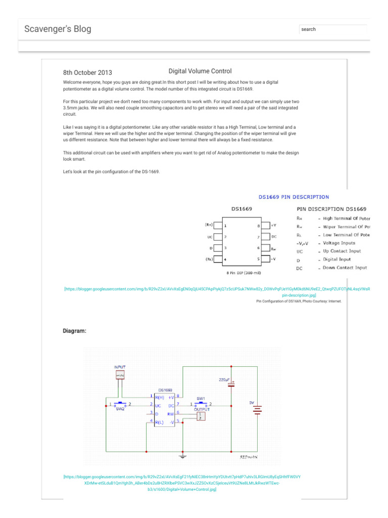 Scavenger's Blog - Digital Volume Control | PDF | Computer Engineering ...