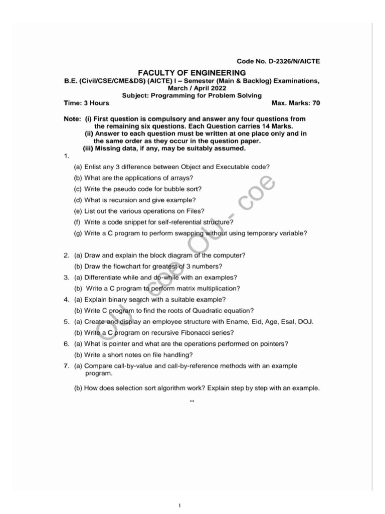 PPS CIVIL-CSE PYQs | PDF