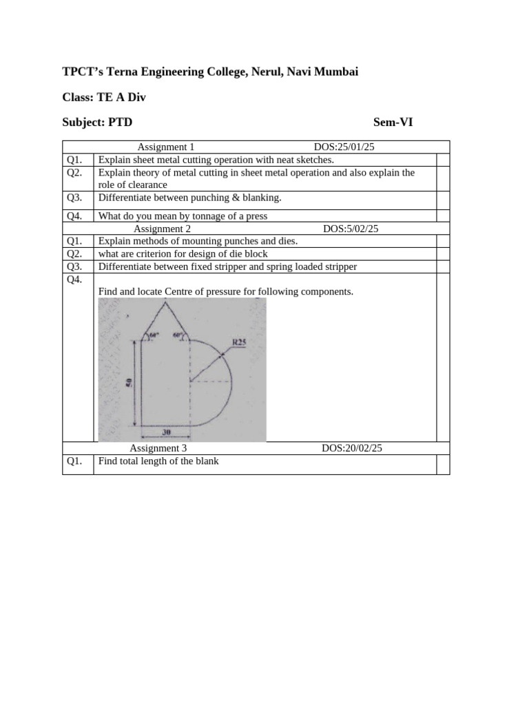 FH2025 PTD Assigmnents | PDF