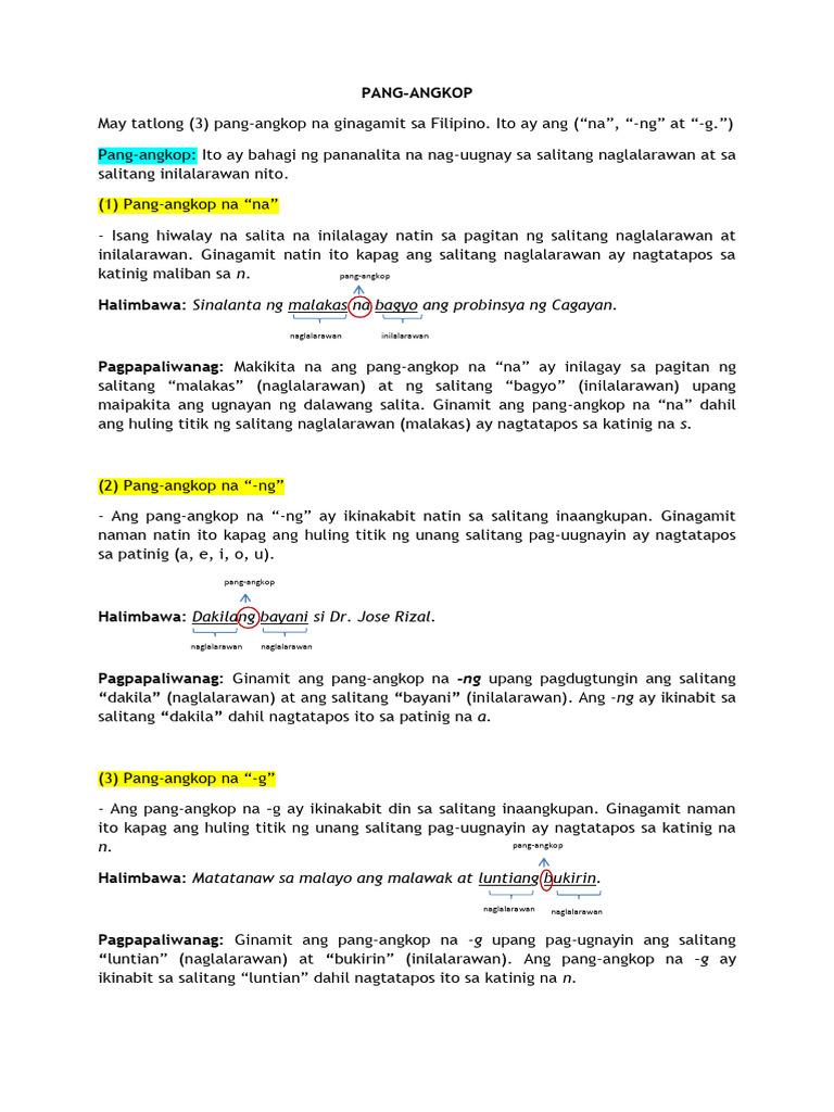 Pang Angkop | PDF