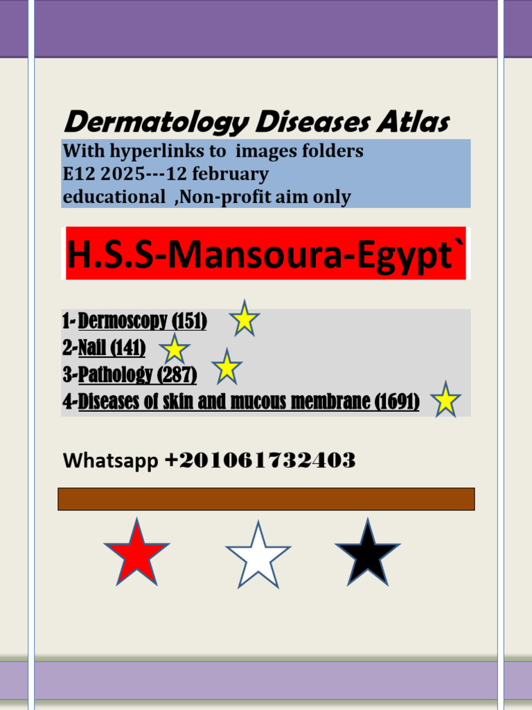 Comprehensive Dermatology Disease Atlas | PDF | Nail (Anatomy) | Dermatitis