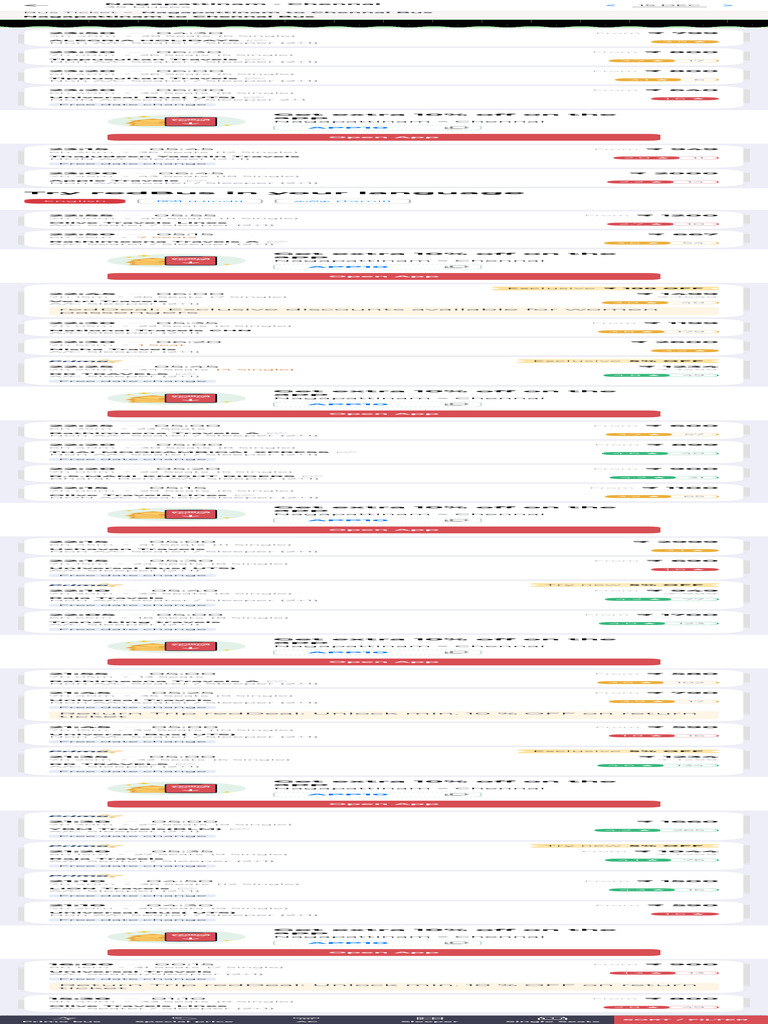 Nagapattinam To Chennai Bus Online Tickets Booking Upto Rs 250 OFF Redbus | PDF | Public ...