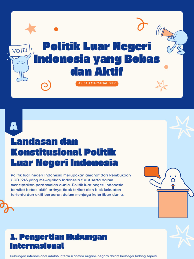 Politik Luar Negeri Indonesia Bebas Aktif | PDF
