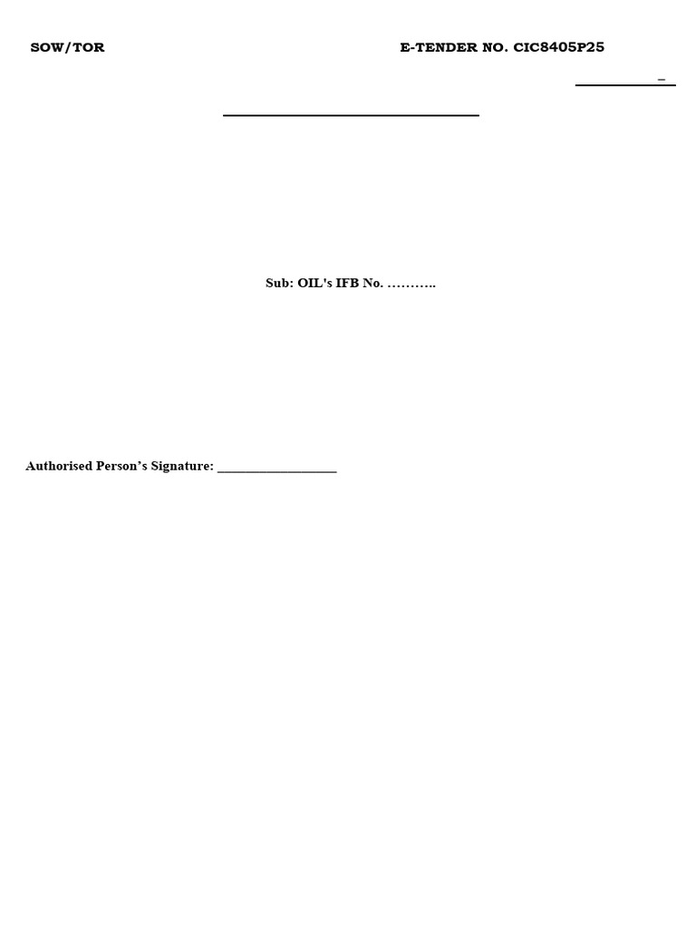 PROFORMA LETTER OF AUTHORITY (PROFORMA–H) | PDF