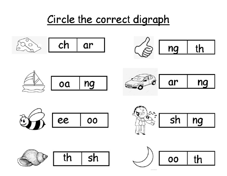 Circle The Correct Digraph | PDF