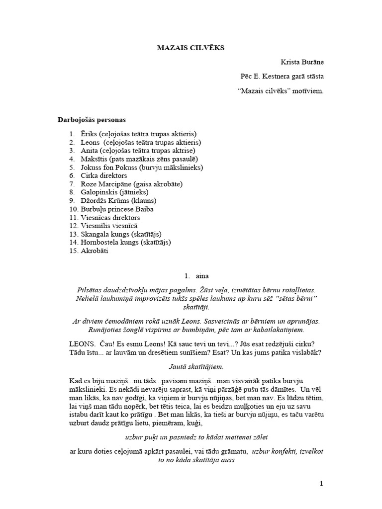 mazais-cilveks | PDF