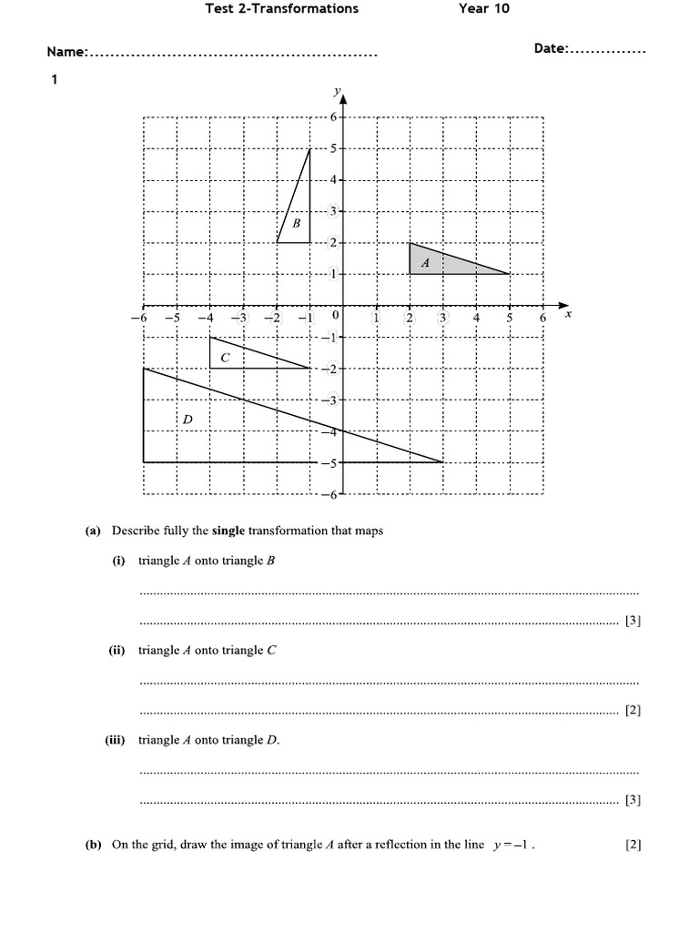 Transformation Test | PDF