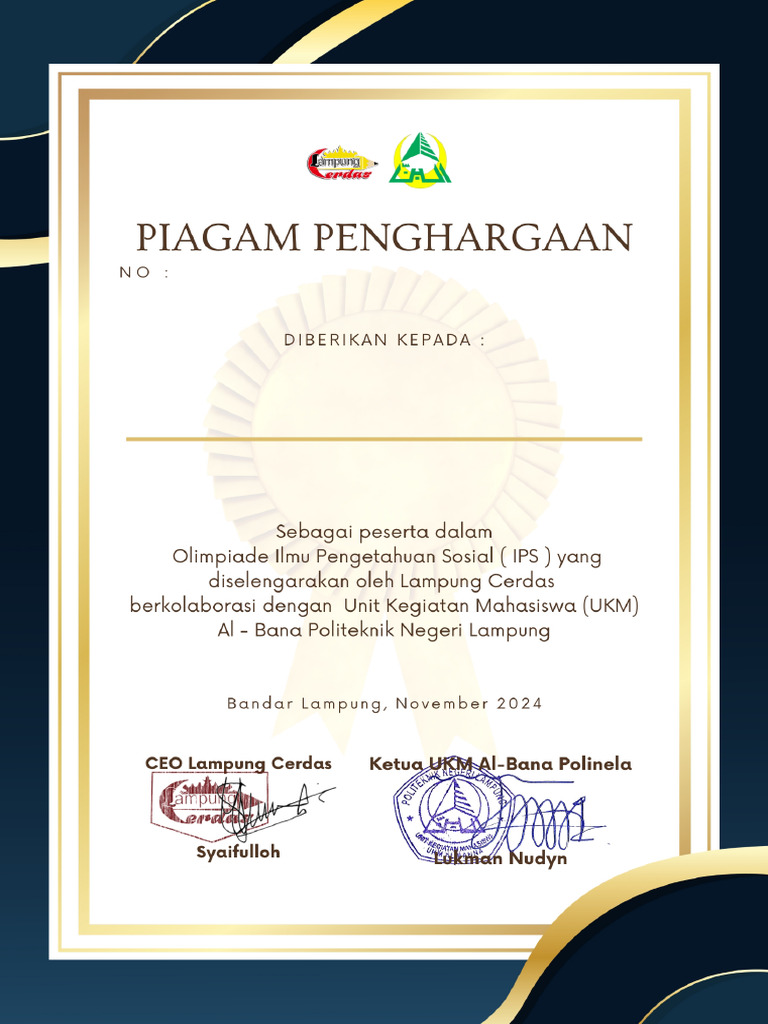 Sertifikat PARHAN | PDF