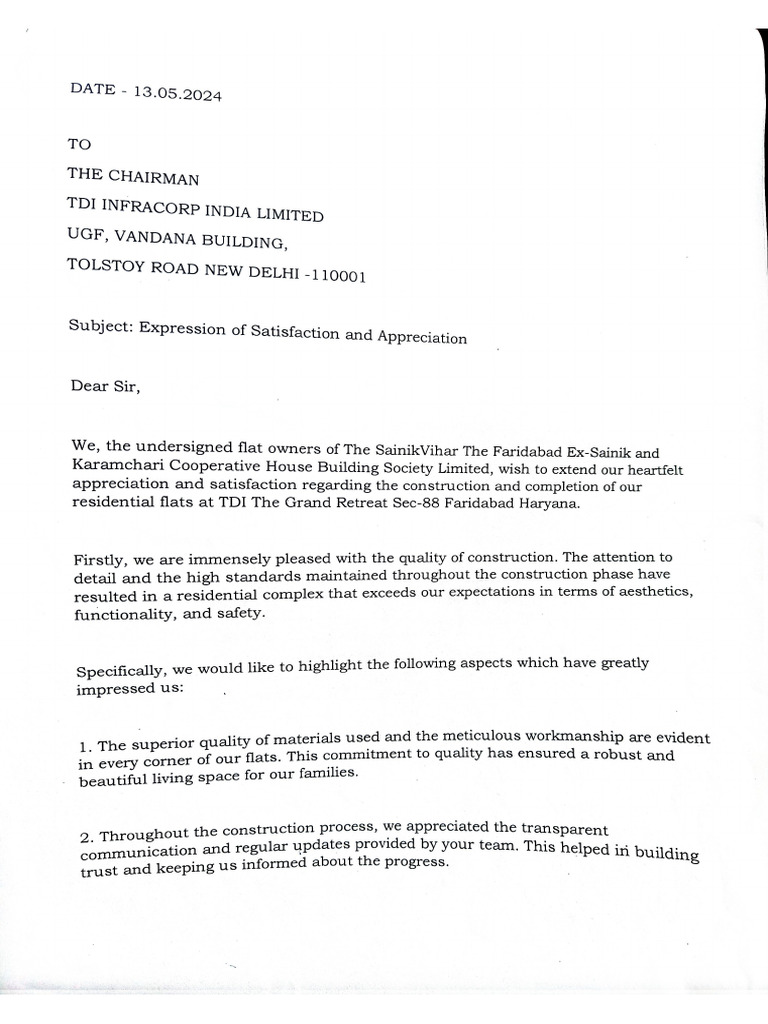 Letter From Society | PDF