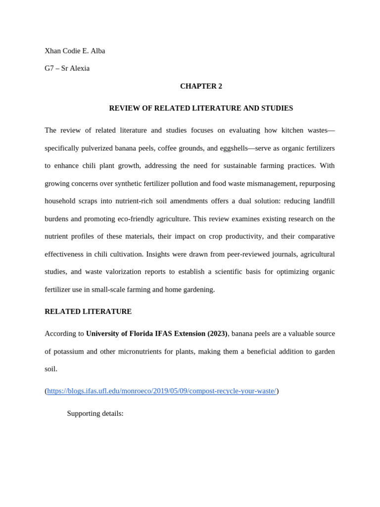 Chapter 2 Individual Alba, Xhan Codie | PDF | Fertilizer | Soil