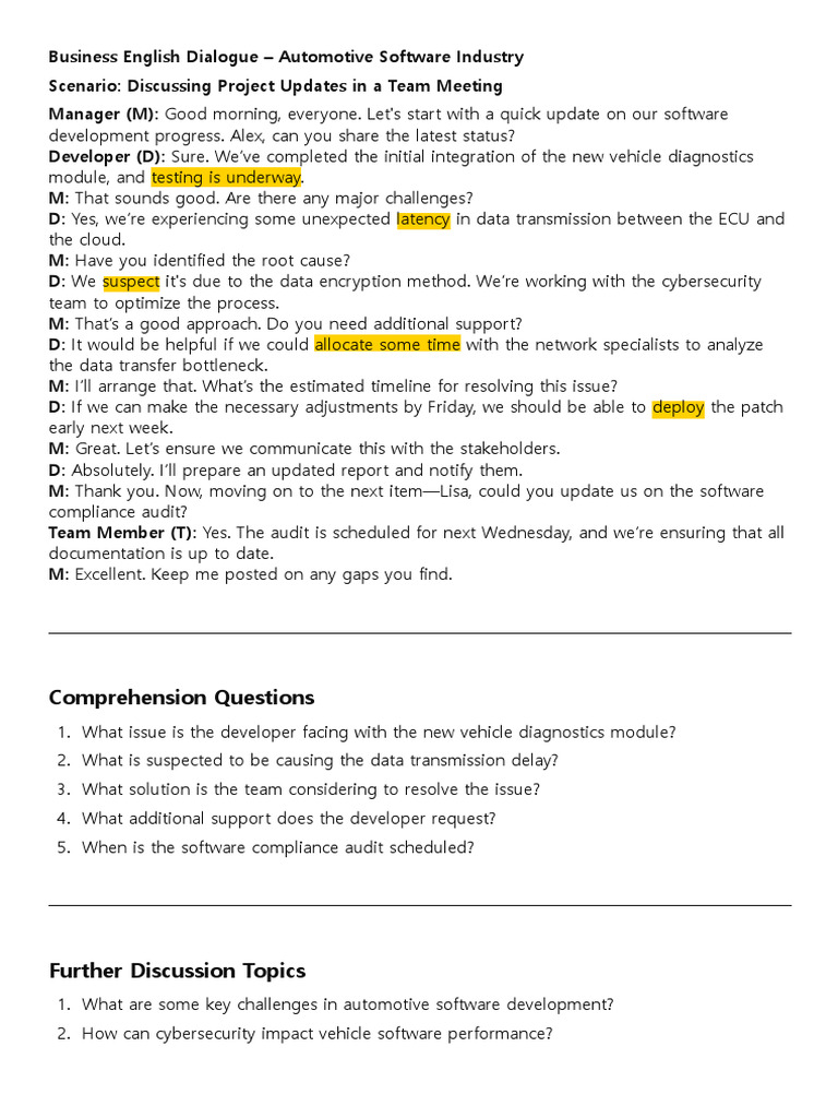 2회차_Business Dialogue | PDF