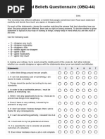 YBOC Fillable | PDF | Obsessive–Compulsive Disorder | Psychological ...