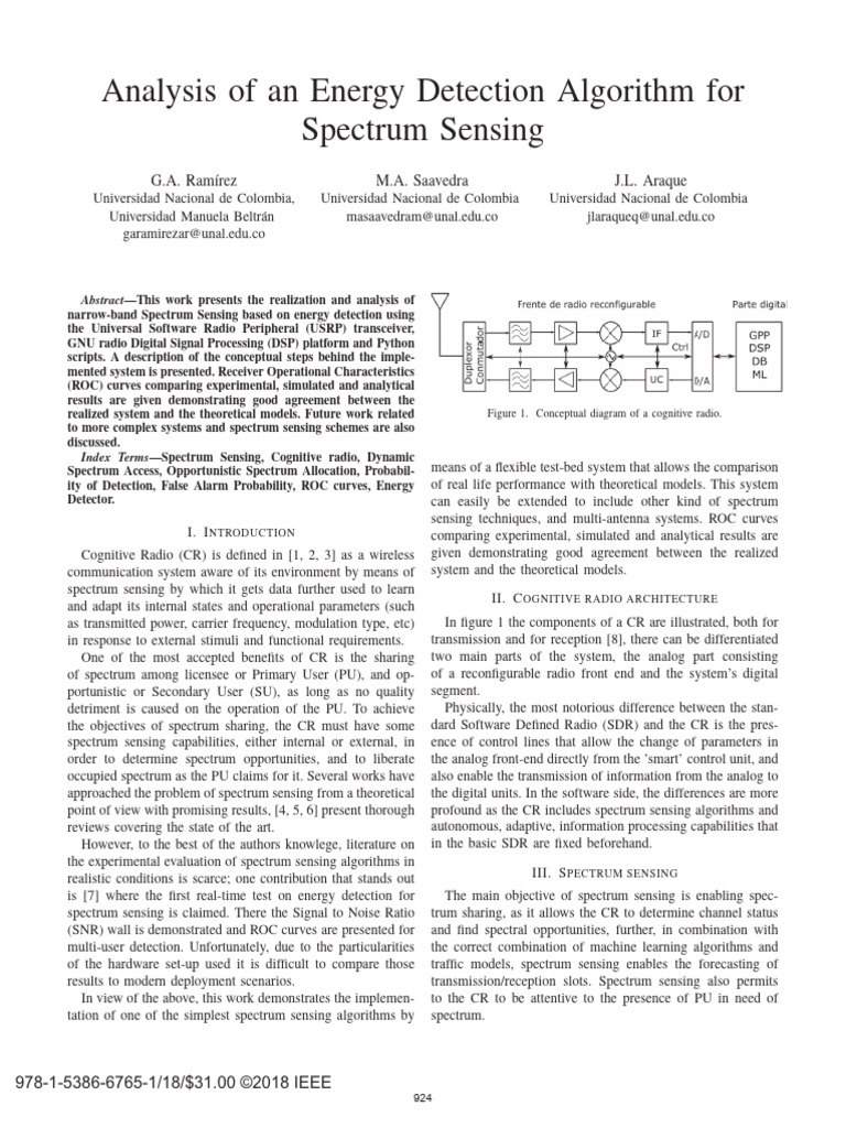 Analysis_of_an_Energy_Detection_Algorithm_for_Spectrum_Sensing | PDF | Cognitive Radio ...