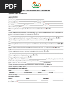 Arms Licence Renewal Application Form A-3 | PDF | Caliber | Firearms