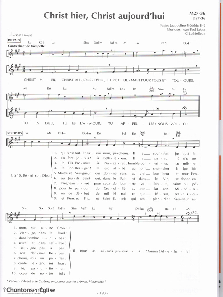 Christ hier Christ aujourd'hui | PDF