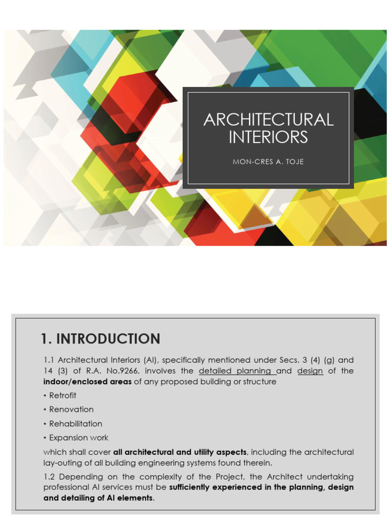 Ait 112 - Module 01 Introduction | PDF | Architect | Design