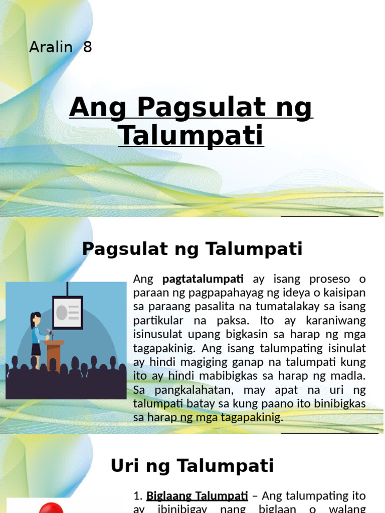 Ang Pagsulat NG Talumpati For Students | PDF