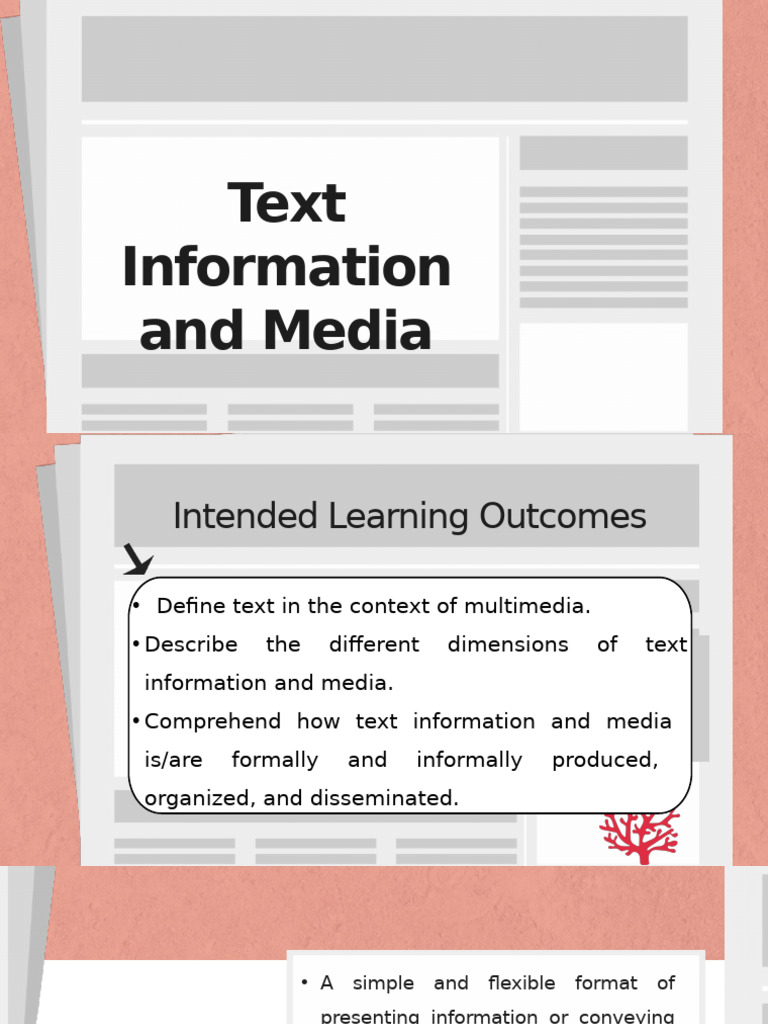 Text Media Information | PDF | Typefaces | Microsoft Word