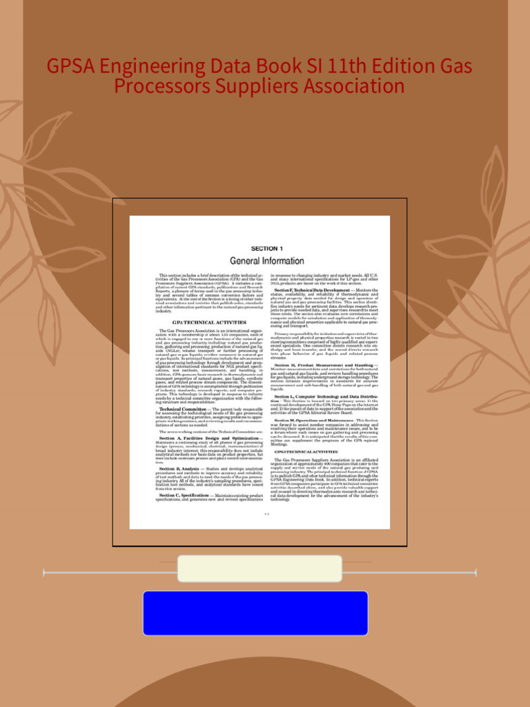 (Ebooks PDF) Download GPSA Engineering Data Book SI 11th Edition Gas Processors Suppliers ...