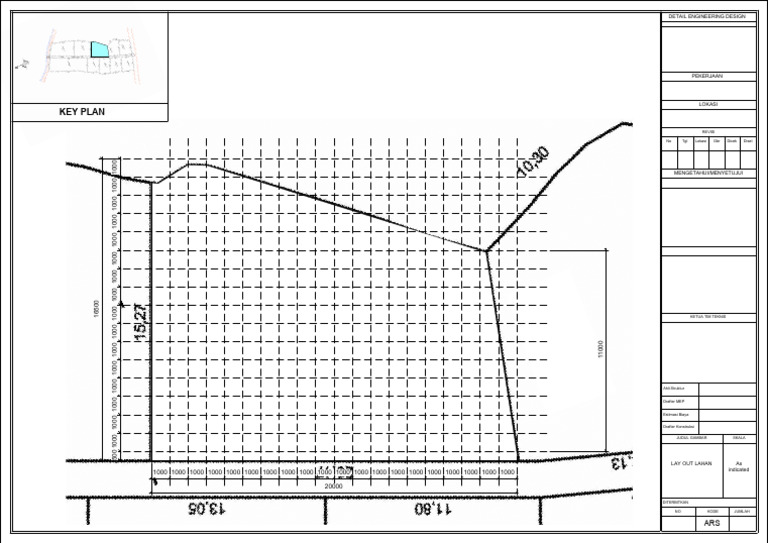 Layout Tanah Grid Per 1 Meter | PDF