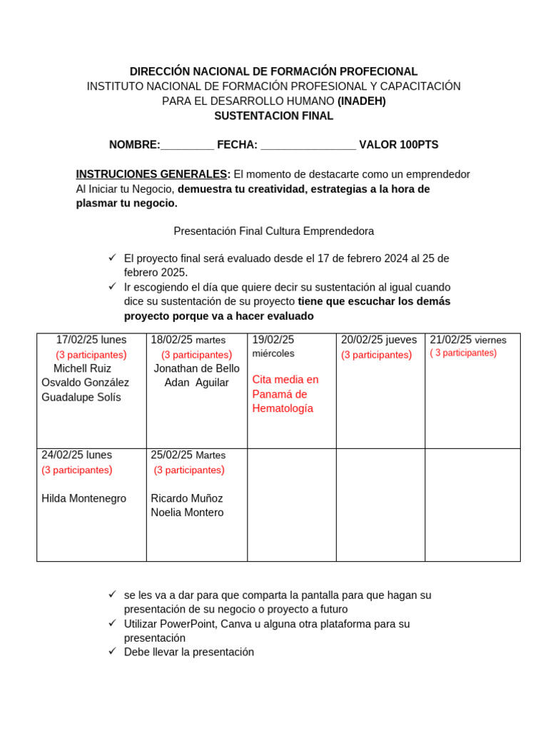 PROYECTO FINAL | PDF | Iniciativa empresarial