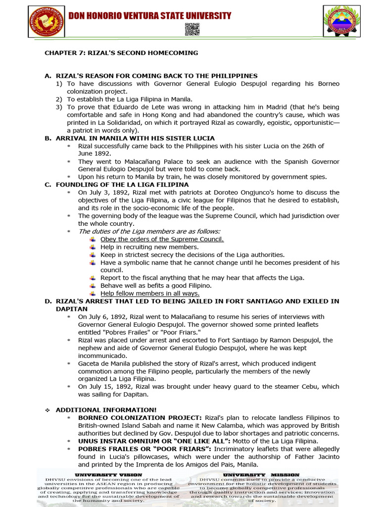 Chapter-7-Rizal | PDF | Philippines | Spanish East Indies