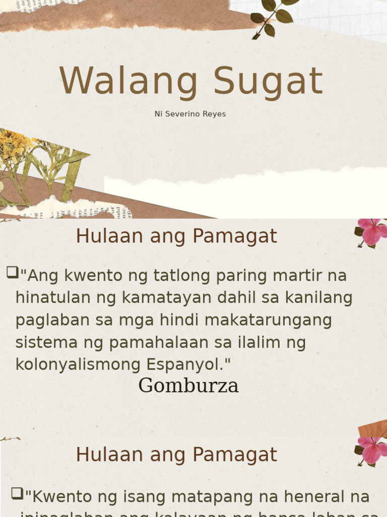 Walang Sugat | PDF