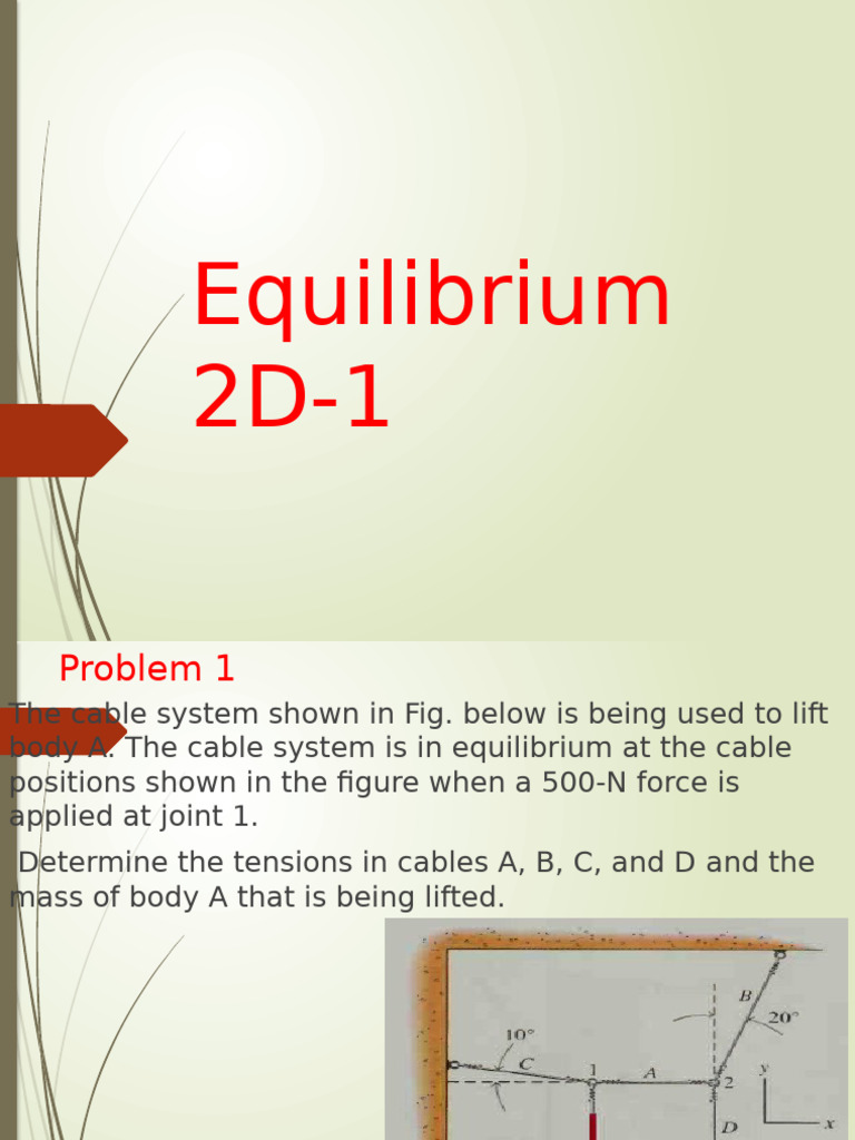 tutorial Chapter 3 - Equilibrium 2D | PDF