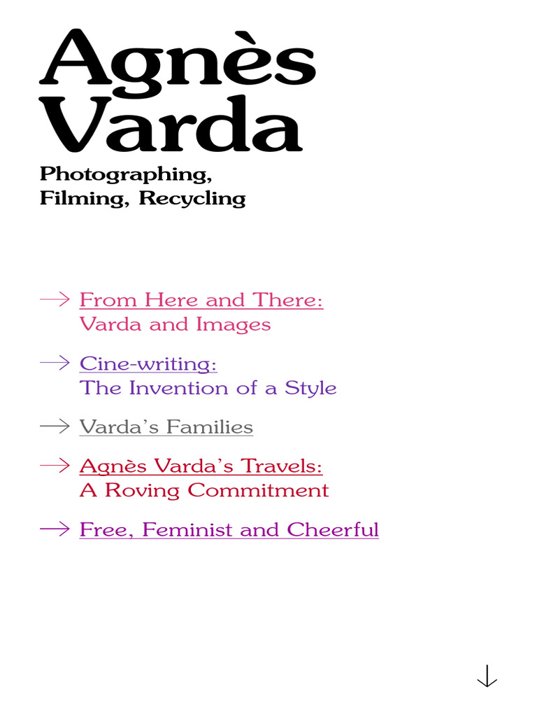 Agnès Varda: Photography and Film Insights | PDF