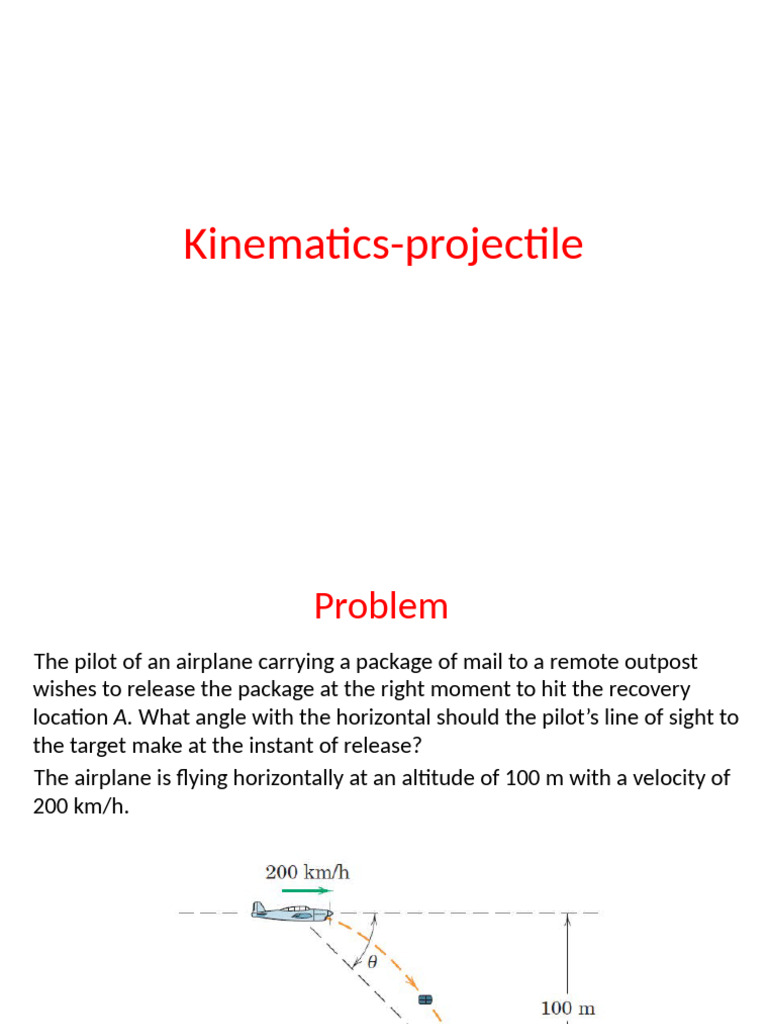 Tutorial Chapter 6 - Kinematics-projectile | PDF