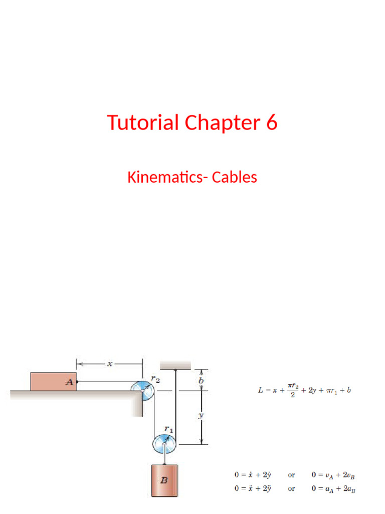 Tutorial Chapter 6 Kinematics Cables | PDF