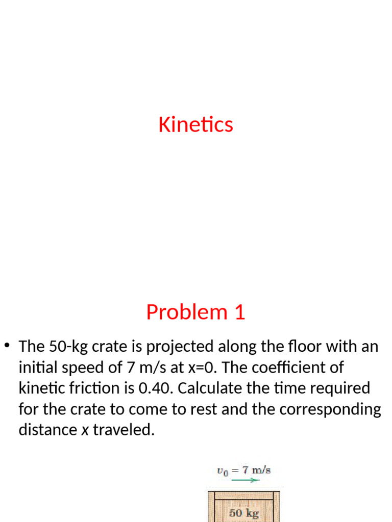 Tutorial Chapter 6 Kinetics | PDF