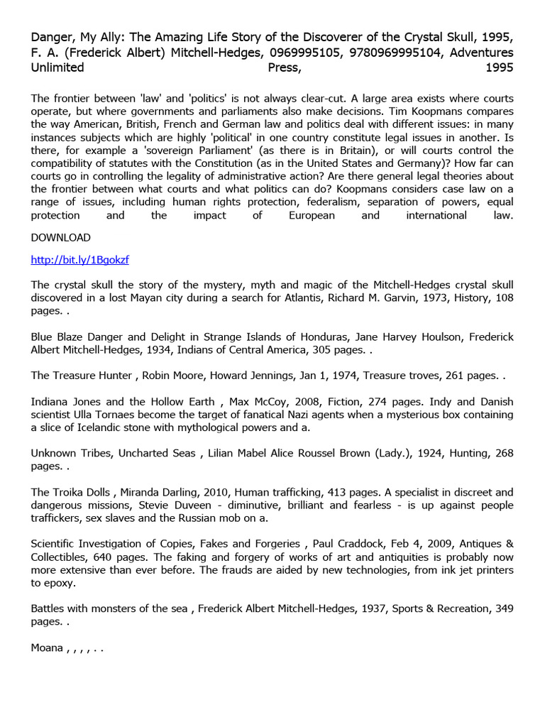 Life of Frederick Mitchell-Hedges | PDF | Central America