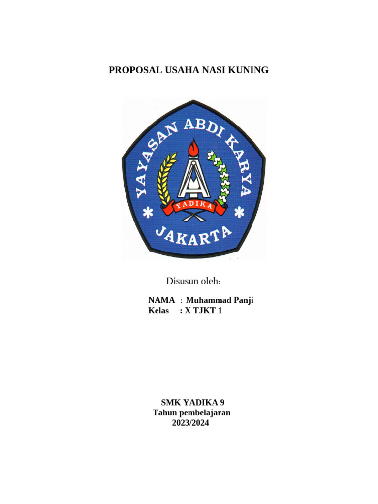 Proposal Tugas p5 Muhammad Panji Rizki x Tjkt 1 {1} | PDF