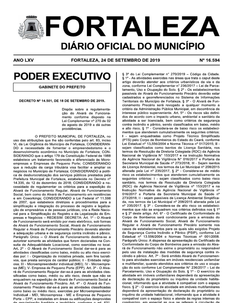 Alvará de Funcionamento | PDF