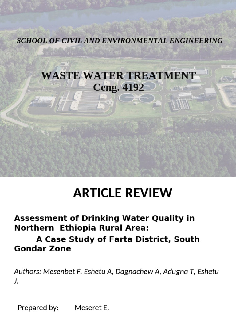 Chapter 1 | PDF | Drinking Water | Water Quality