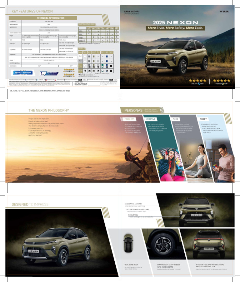2025 Tata Nexon Brochure | PDF | Motor Vehicle | Off Road Vehicles