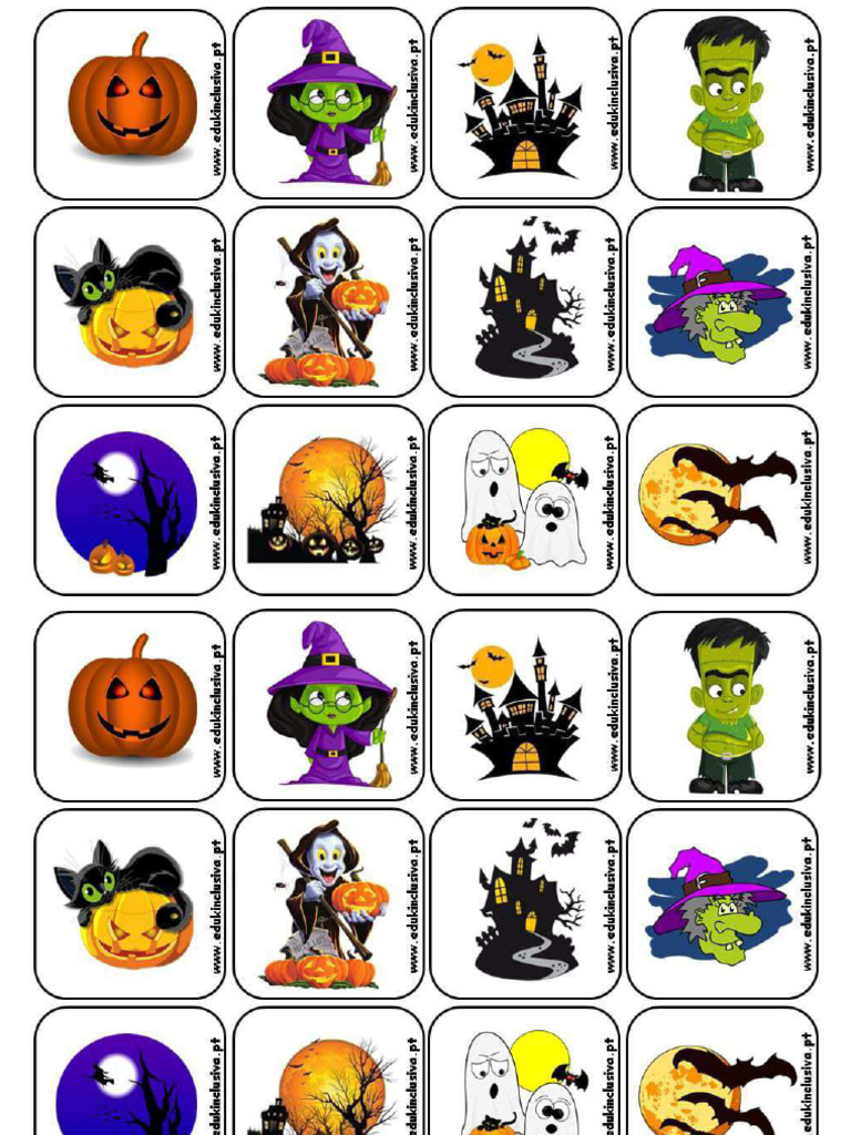 Jogo Memoria Halloween | PDF