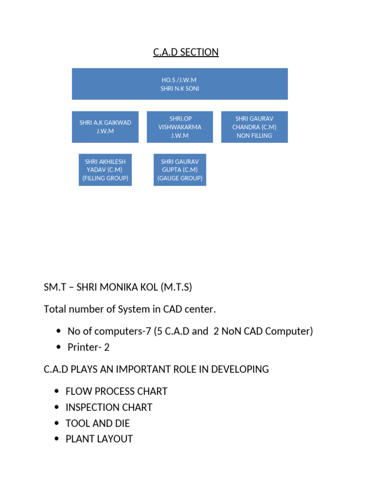 CAD Center Overview and Nomenclature Guide | PDF