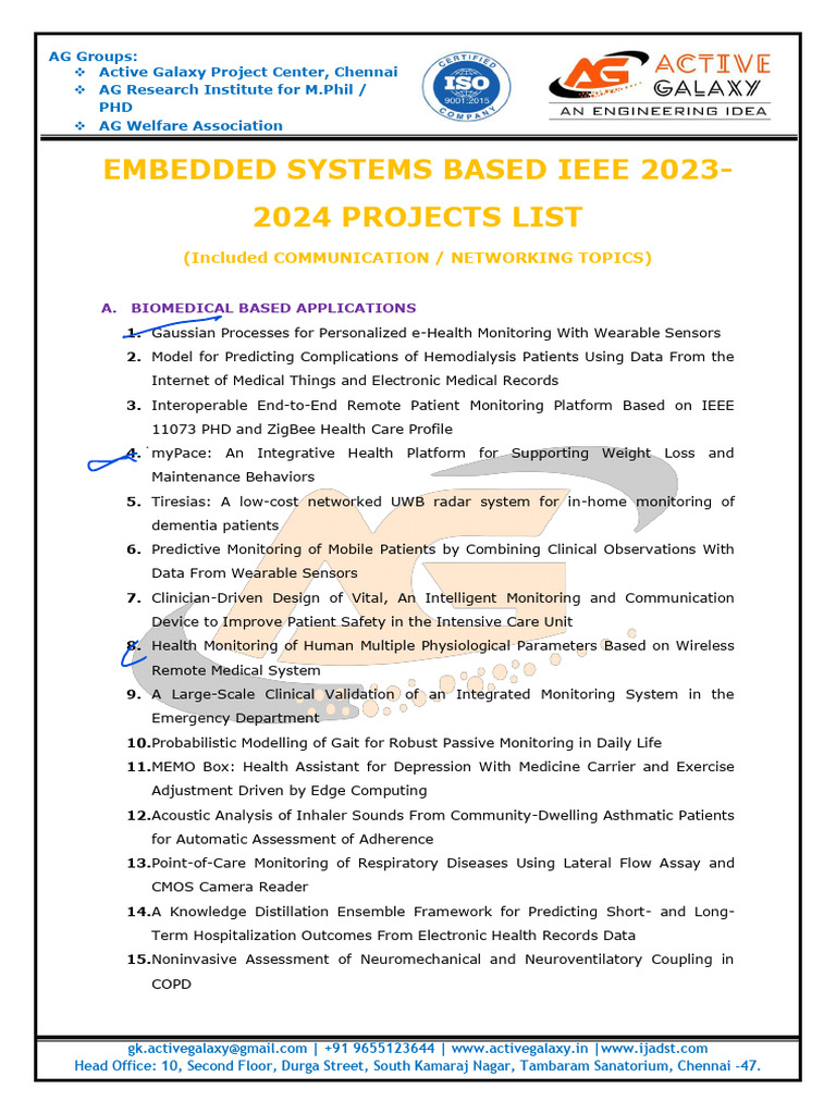IEEE 2023-2024 Embedded Systems Projects | PDF | Internet Of Things ...