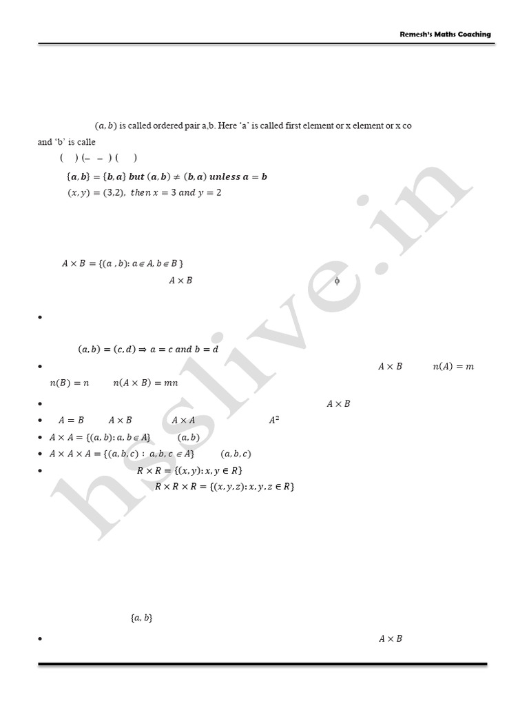 Hsslive Xi Maths Ch2 Relations & Functions | PDF | Function ... Hsslive Xi Maths Ch2 Relations & Functions | PDF | Function ...