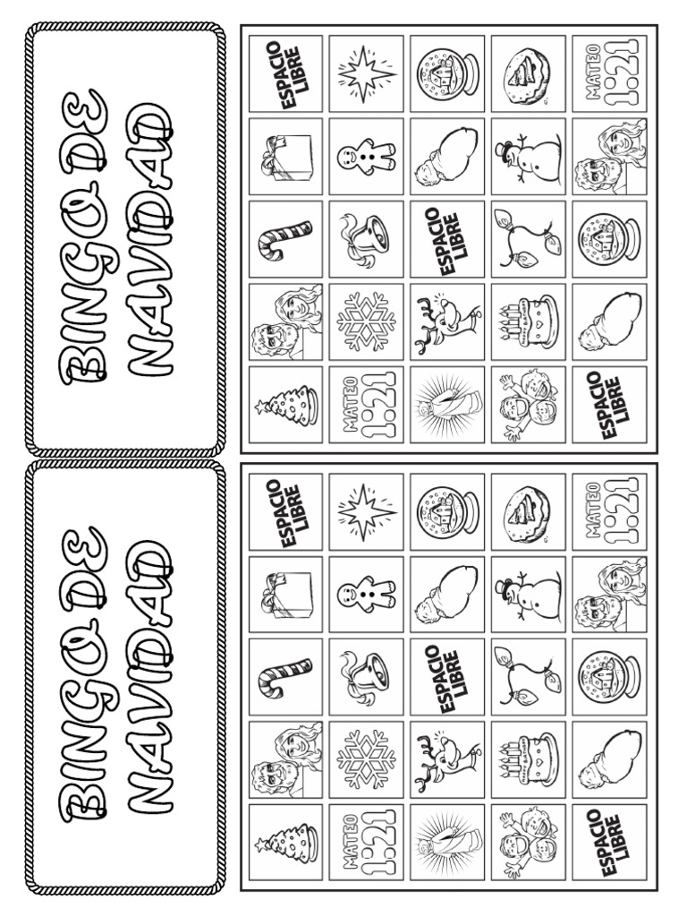 Bingo de Navidad para Niños 2024 | PDF