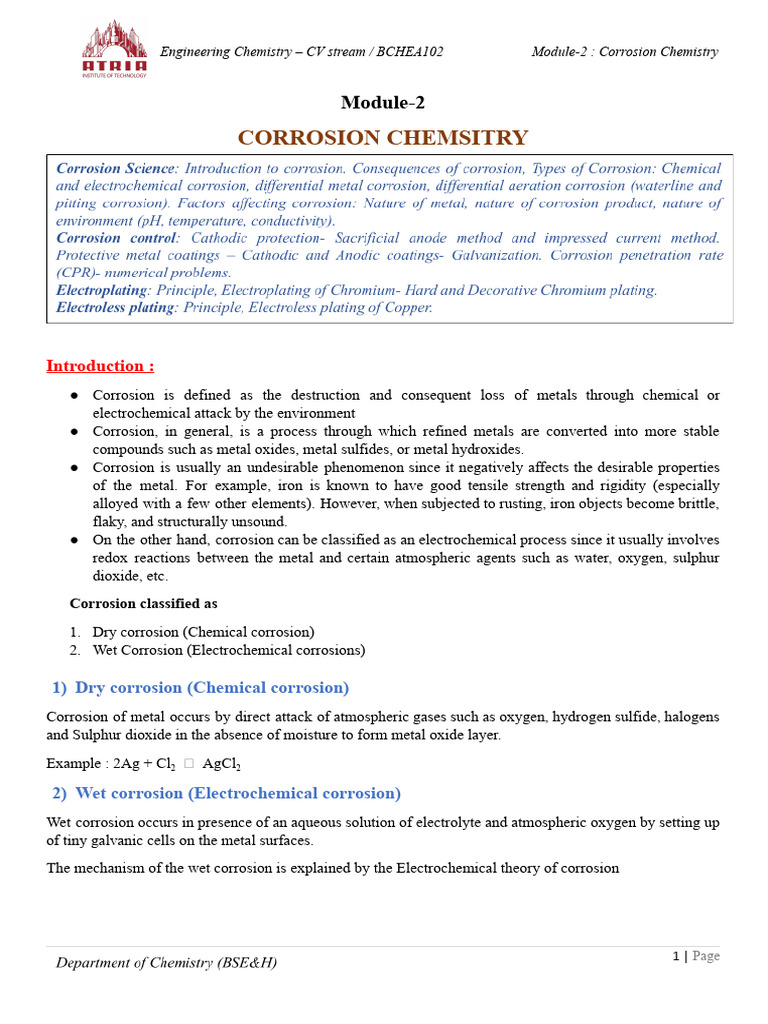 corrosion | PDF | Corrosion | Redox