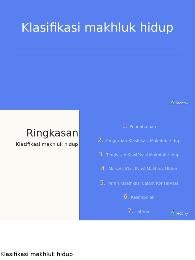 Slide Klasifikasi Makhluk Hidup | PDF