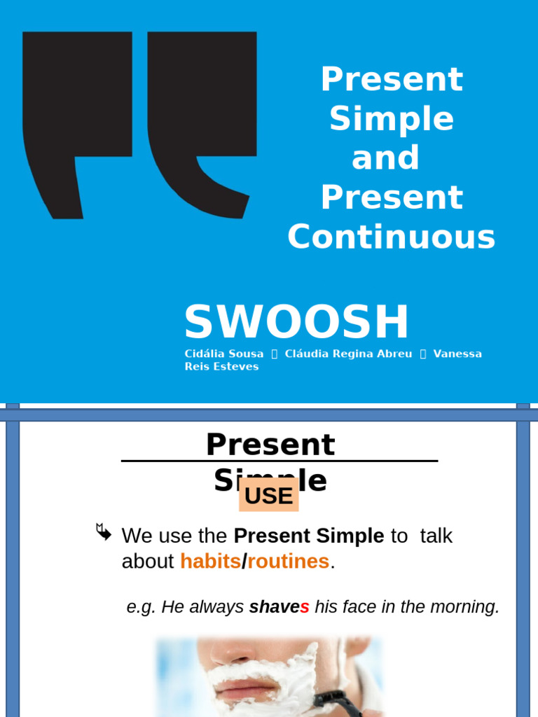 430560080 Present Simple and Present Continuous | PDF | Grammar | Linguistics