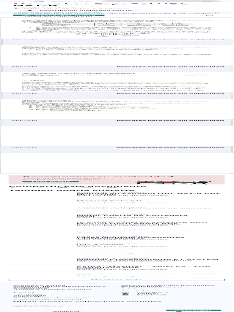 Manual en Español HDL NXT-R PDF Control Remoto Batería (Electricidad) | PDF | Diodo emisor de ...